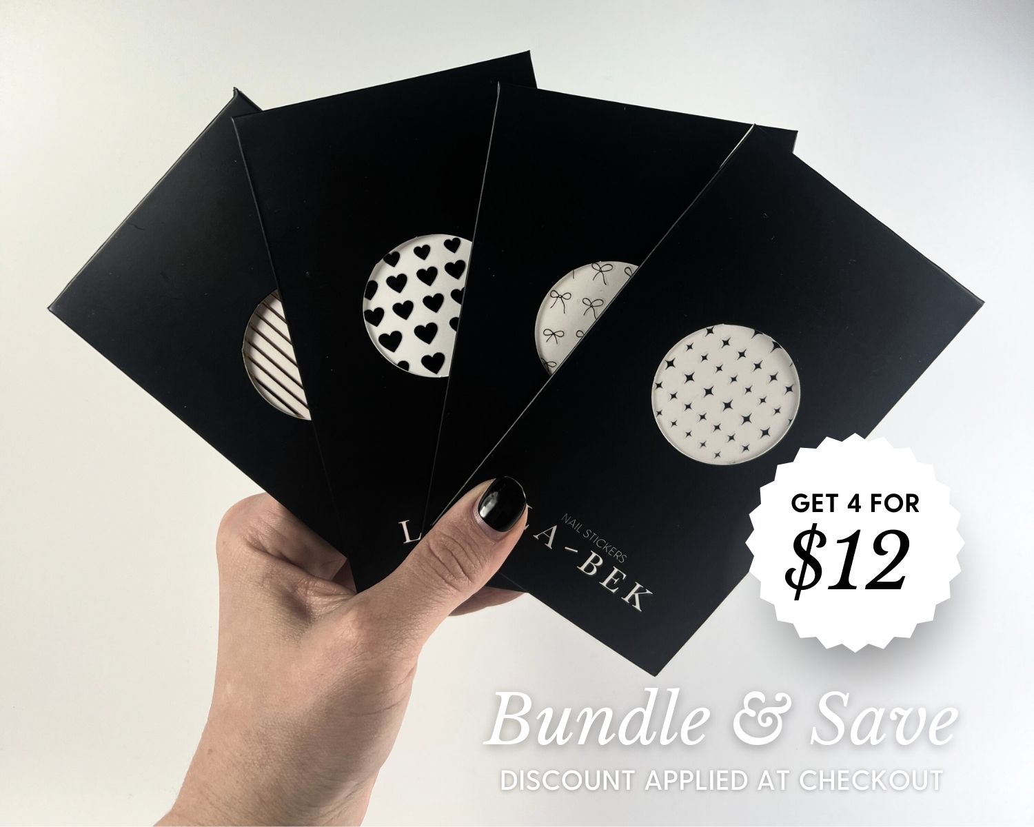 Silver Stars Nail Stickers | LA-BEK